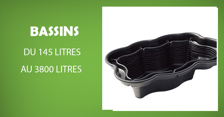 Bassins préformés pour jardin - Qualité professionnelle - Atout Loisir